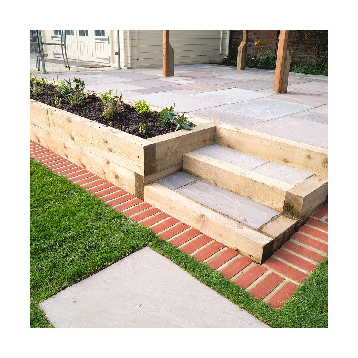 100 x 200 x 1.2m Pressure Treated Green Softwood Sleeper | Pennyhill Timber